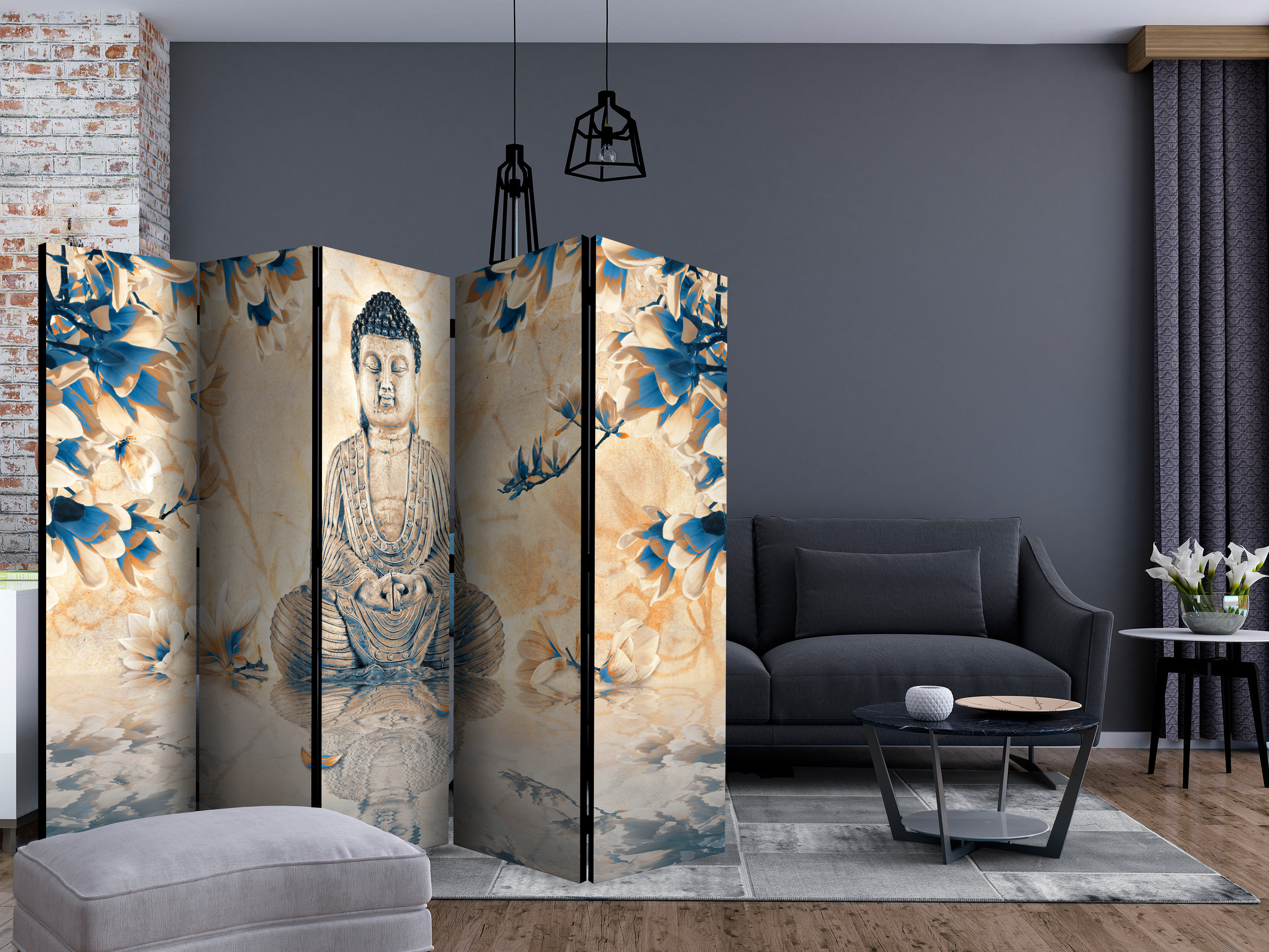 East Urban Home Room Divider - Buddha Of Prosperity II [Room Dividers ...